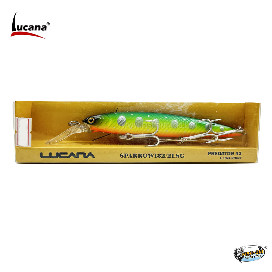 Lucana Sparrow Hard Lure – Suspending Minnow with 4X BKK Hooks – Fish ...
